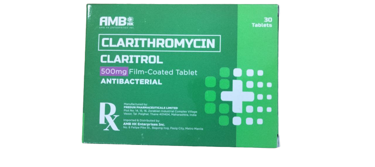 CLARITROL Clarithromycin 500mg Tablet 1's price in the Philippines ...